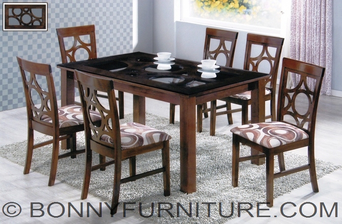 Palmer (6-Seater) Dining Set - Bonny Furniture